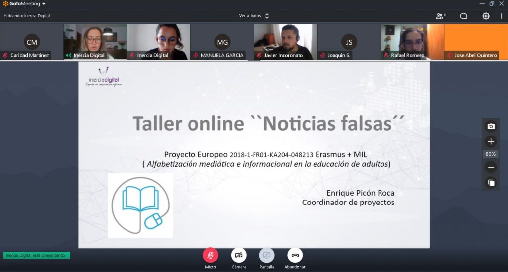 ¡Los asistentes fueron capacitados para detectar noticias falsas ...